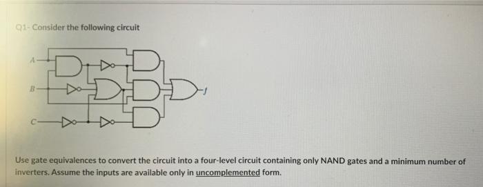 Solved 01. Consider the following circuit 4 D DDD B BI Use | Chegg.com