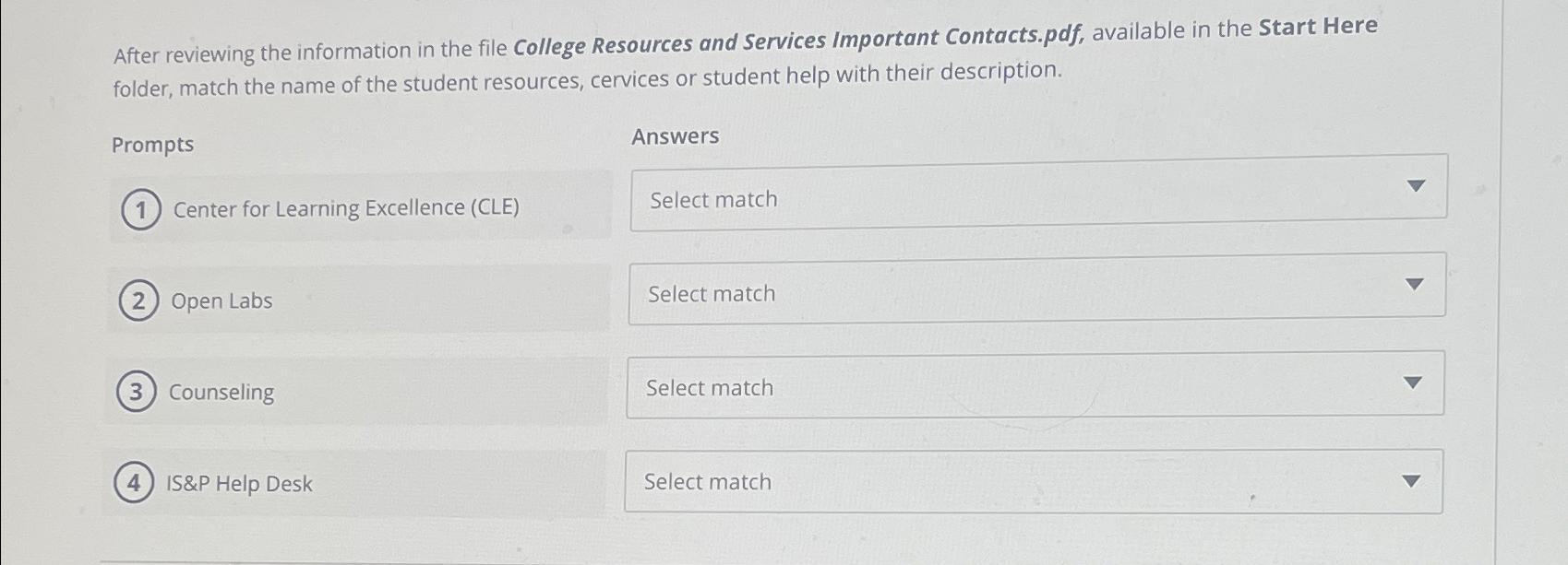 Solved After reviewing the information in the file College | Chegg.com