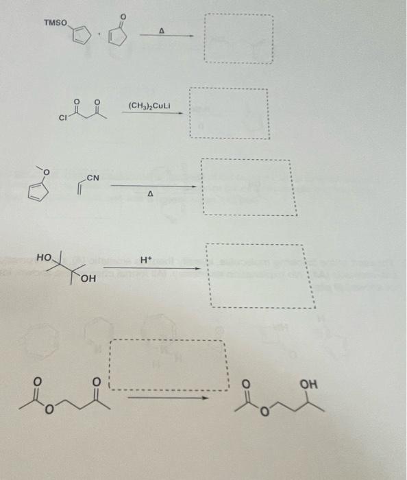 Solved TMSO . Δ H+ | Chegg.com