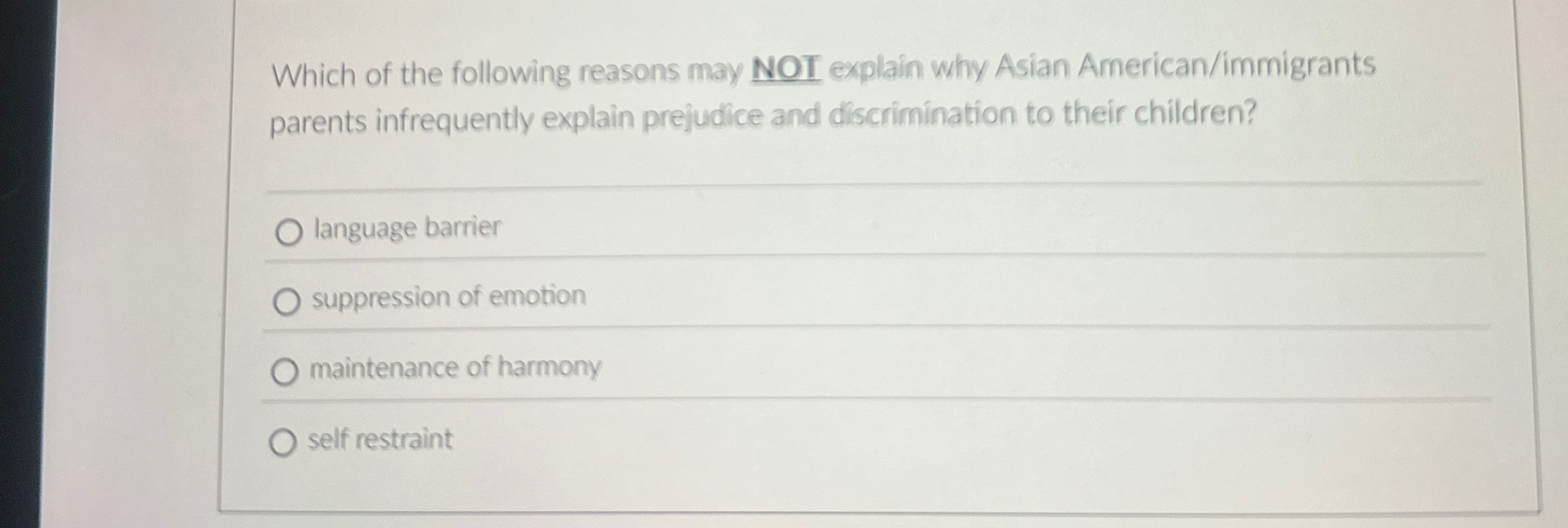 Solved Which of the following reasons may NOI explain why | Chegg.com