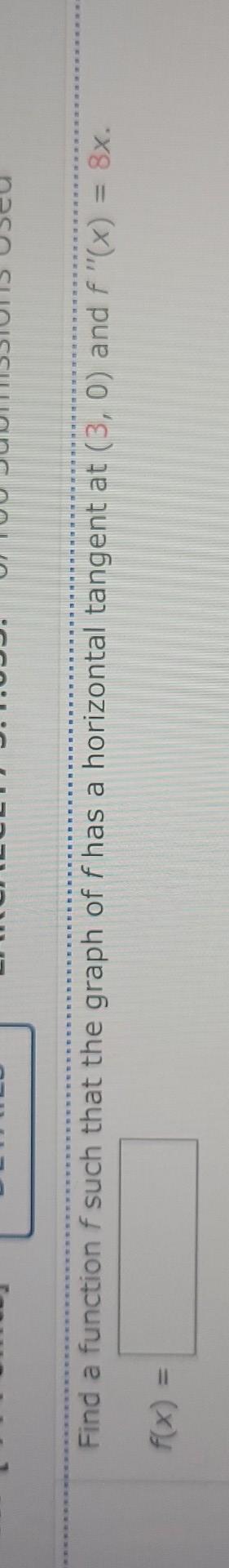 Solved Find a function f such that the graph of f has a | Chegg.com