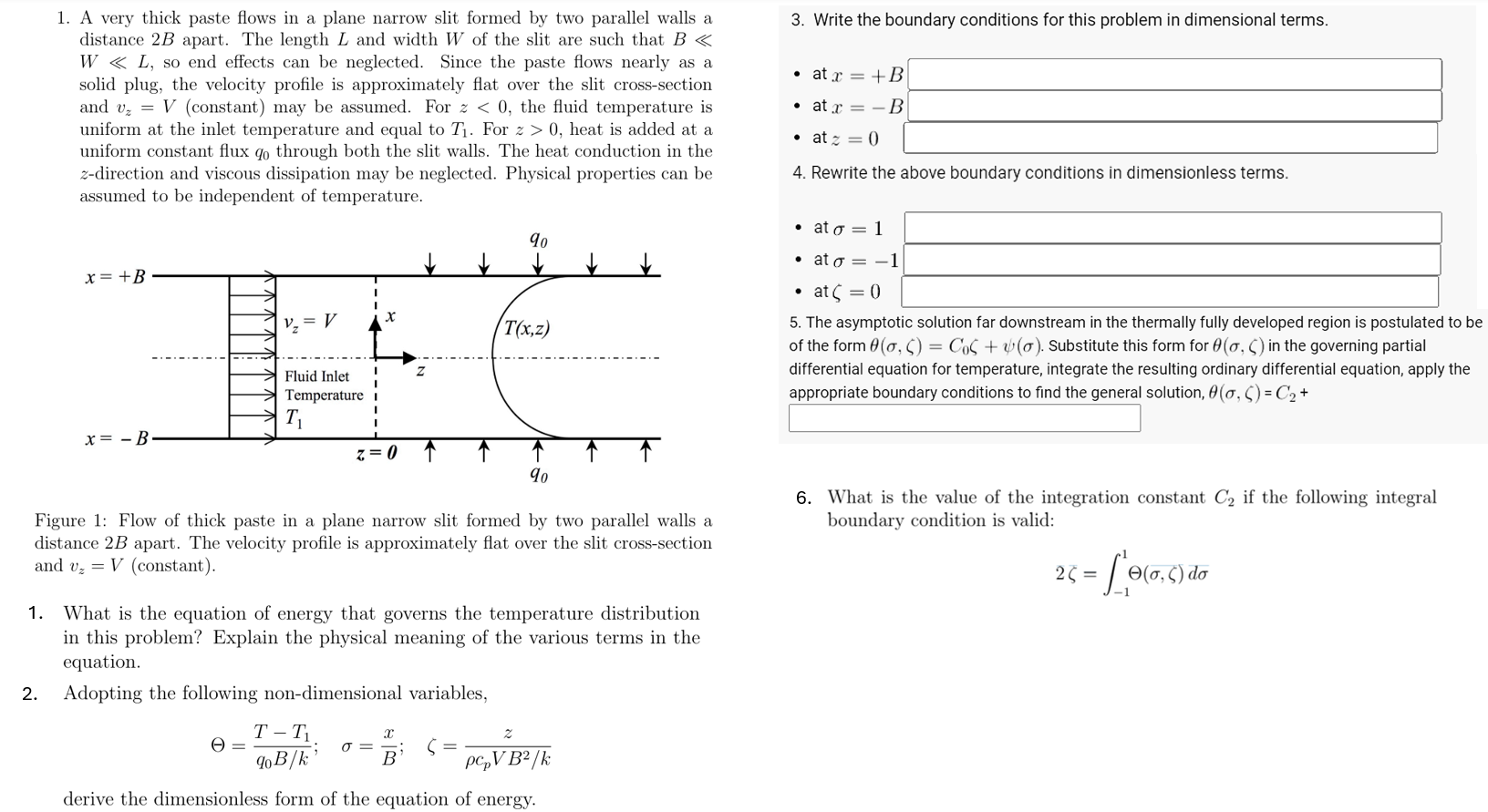 Solved -See attached image -A very thick paste flows in a | Chegg.com