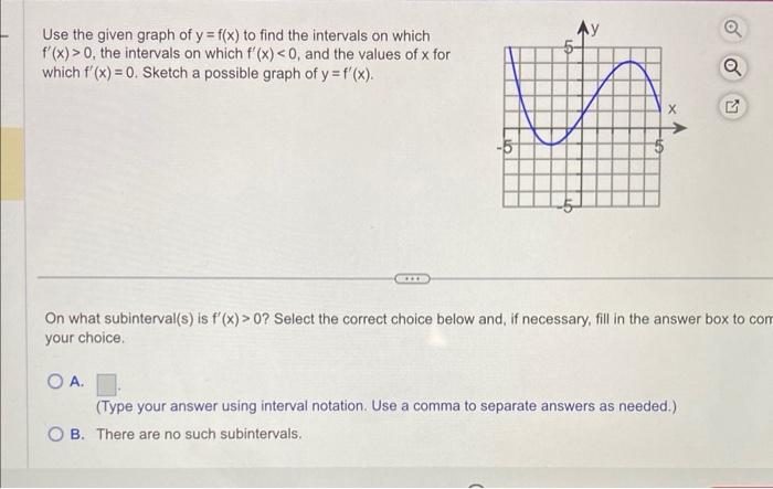 Solved Use the given graph of y=f(x) to find the intervals | Chegg.com