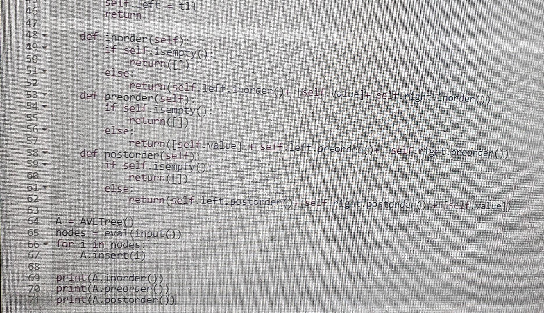 Solved For the given class, AVL Tree, write a method | Chegg.com
