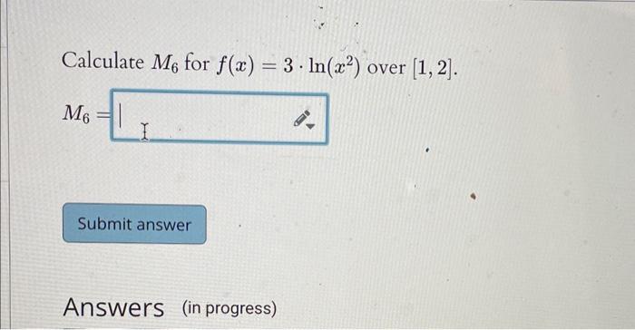 Solved f(x)=3⋅ln(x2) | Chegg.com