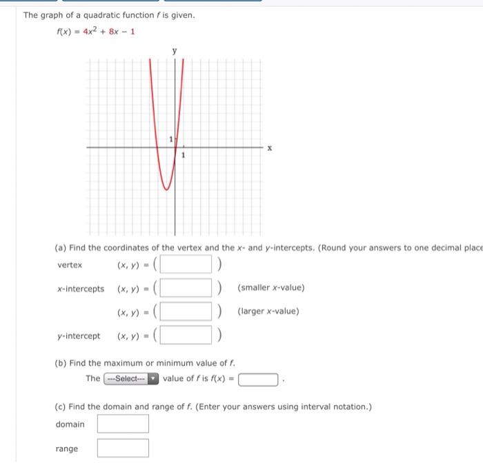 Solved A quadratic function fis given. F(x) = x2 + 6x - 2 | Chegg.com