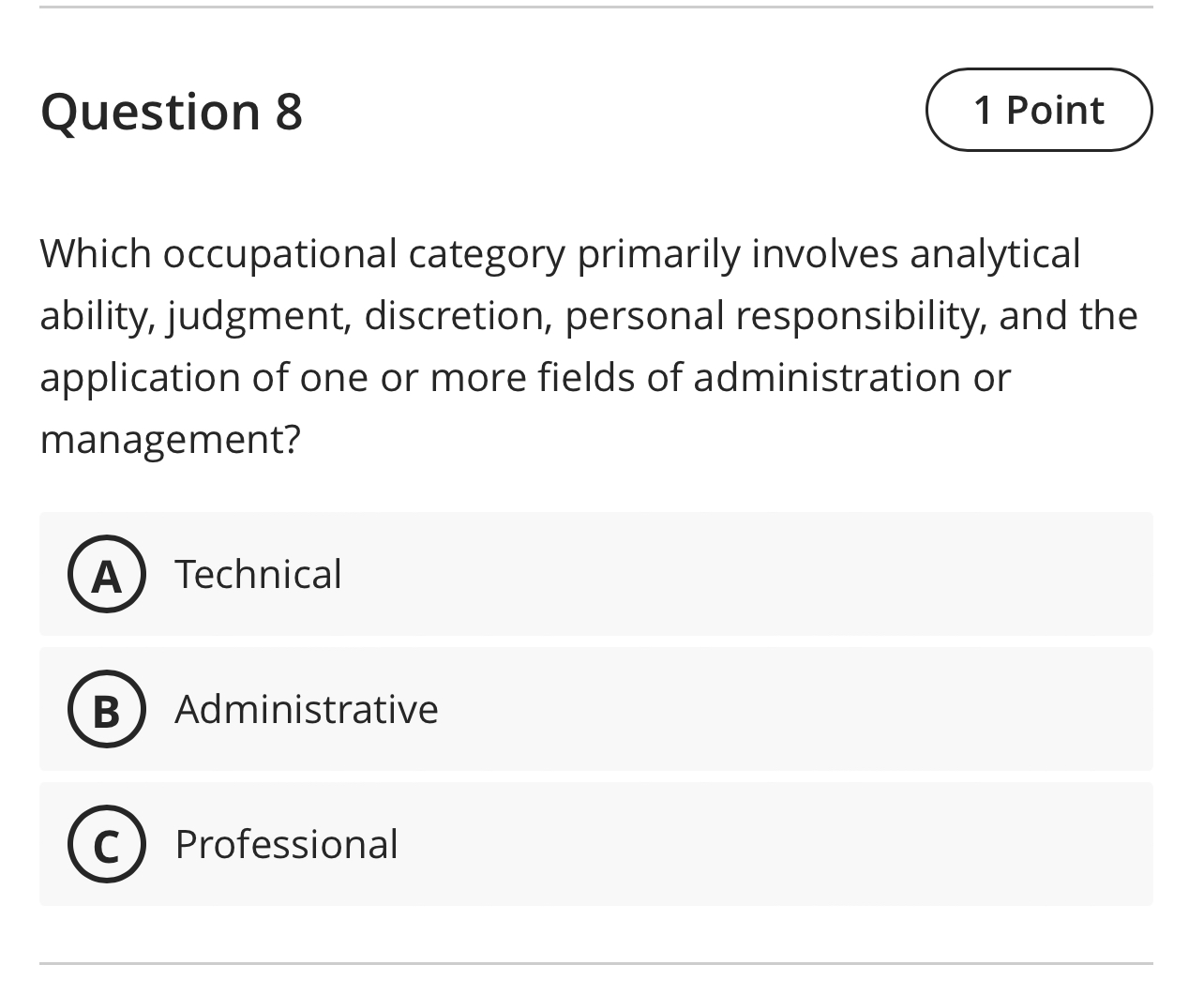 Solved Question 81 ﻿PointWhich occupational category | Chegg.com