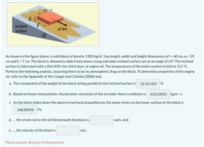 Solved As shown in the figure above, a solid block of | Chegg.com