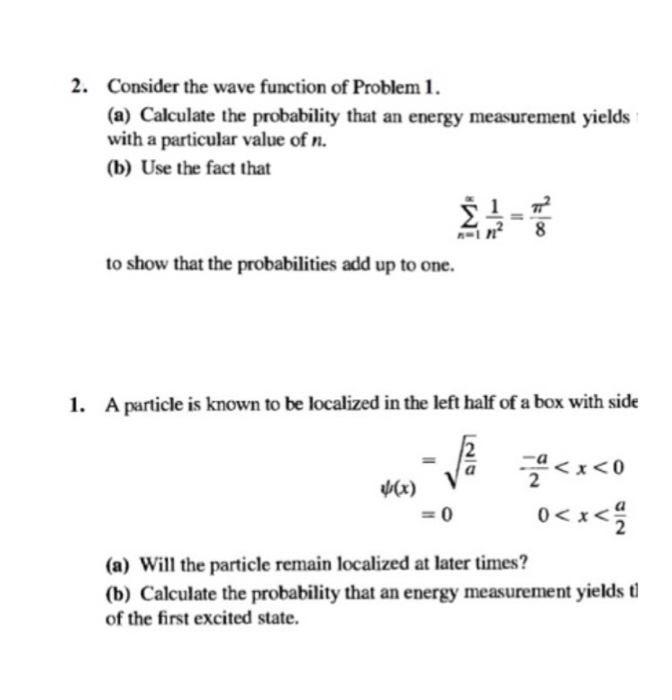 Solved 2. Consider the wave function of Problem 1. (a) | Chegg.com
