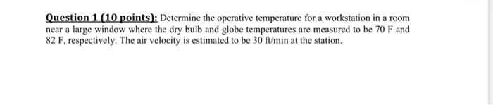 Solved Question 1 (10 points): Determine the operative | Chegg.com