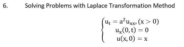 Solved Solving Problems with Laplace Transformation Method | Chegg.com