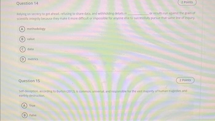 Solved Relying on secrecy to get ahead, refusing to share | Chegg.com