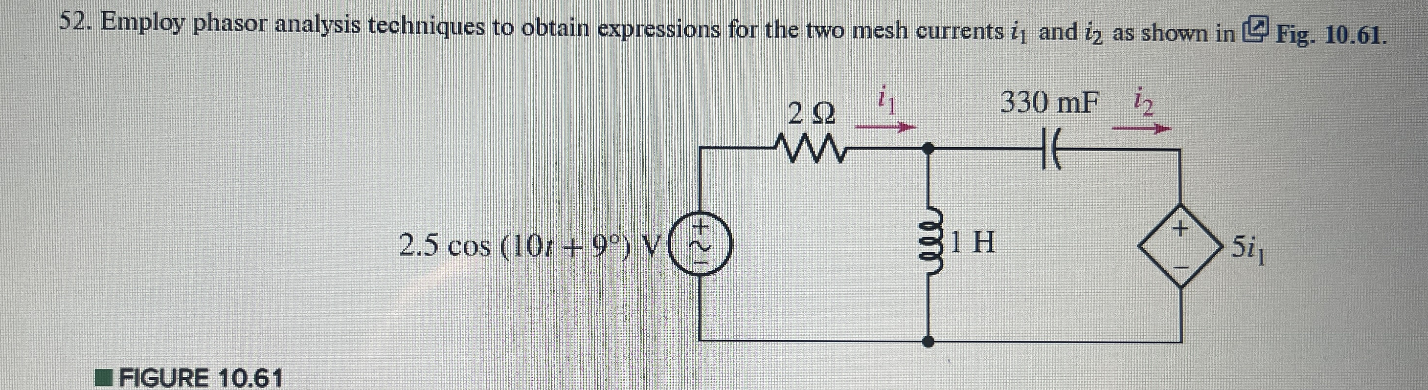 Solved Employ phasor analysis techniques to obtain | Chegg.com