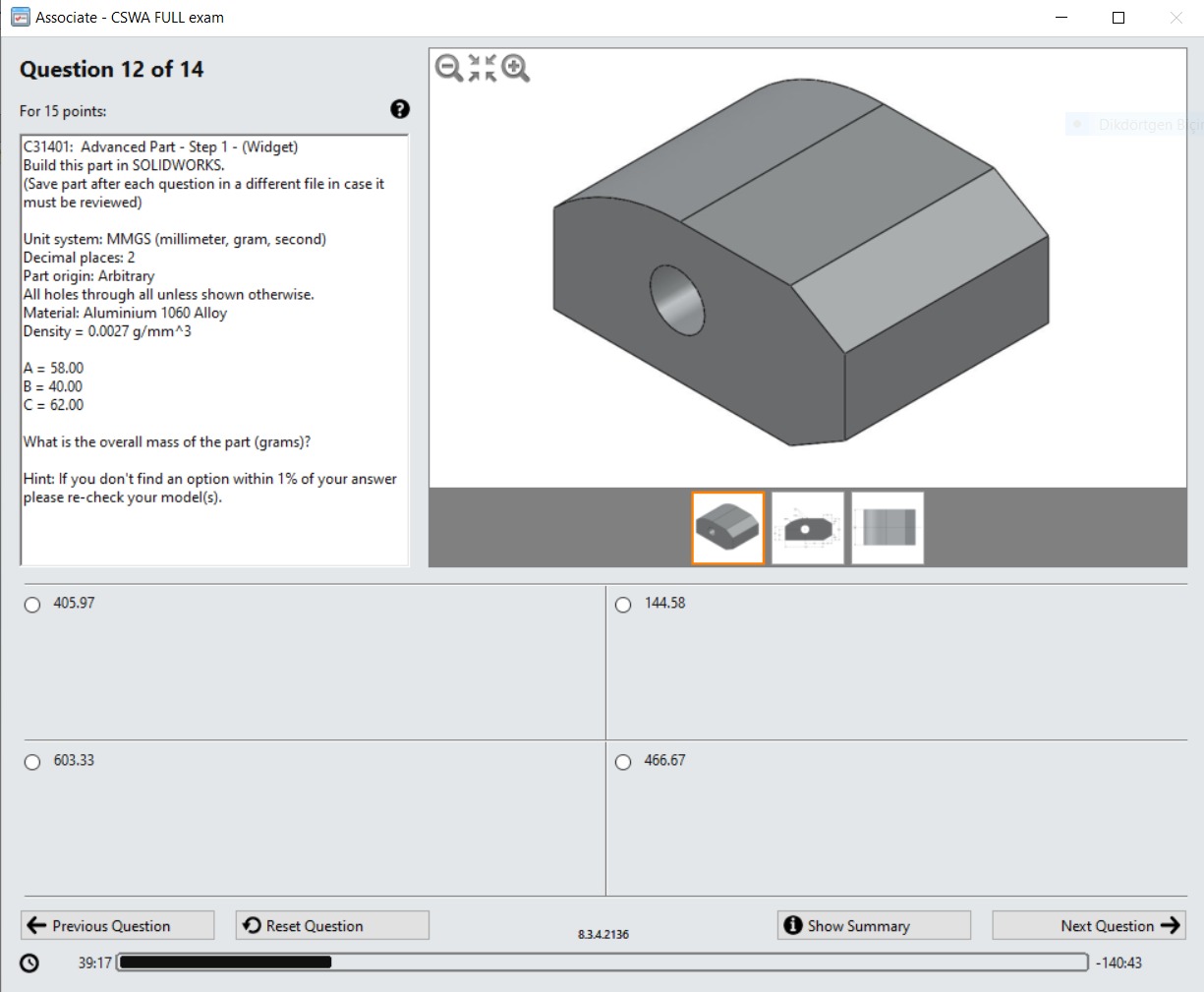 Solved C11703: Advanced Part - ﻿Step 3- (Bracket)Modify the | Chegg.com