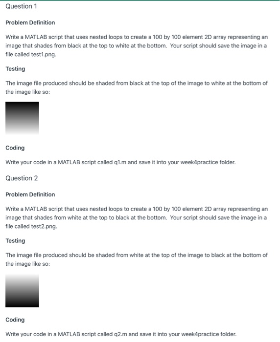 Solved Preparation Save the following code into a MATLAB | Chegg.com