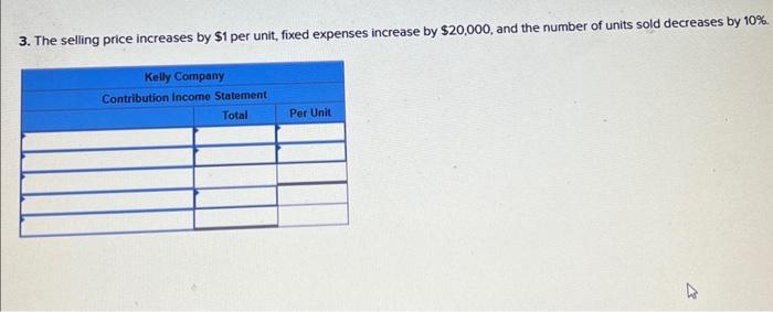 Solved Exercise 4-12 Using a Contribution Format Income | Chegg.com