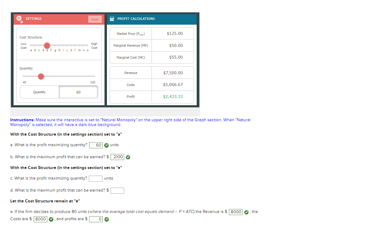 Solved Instructions: Make sure the interactive is set to | Chegg.com