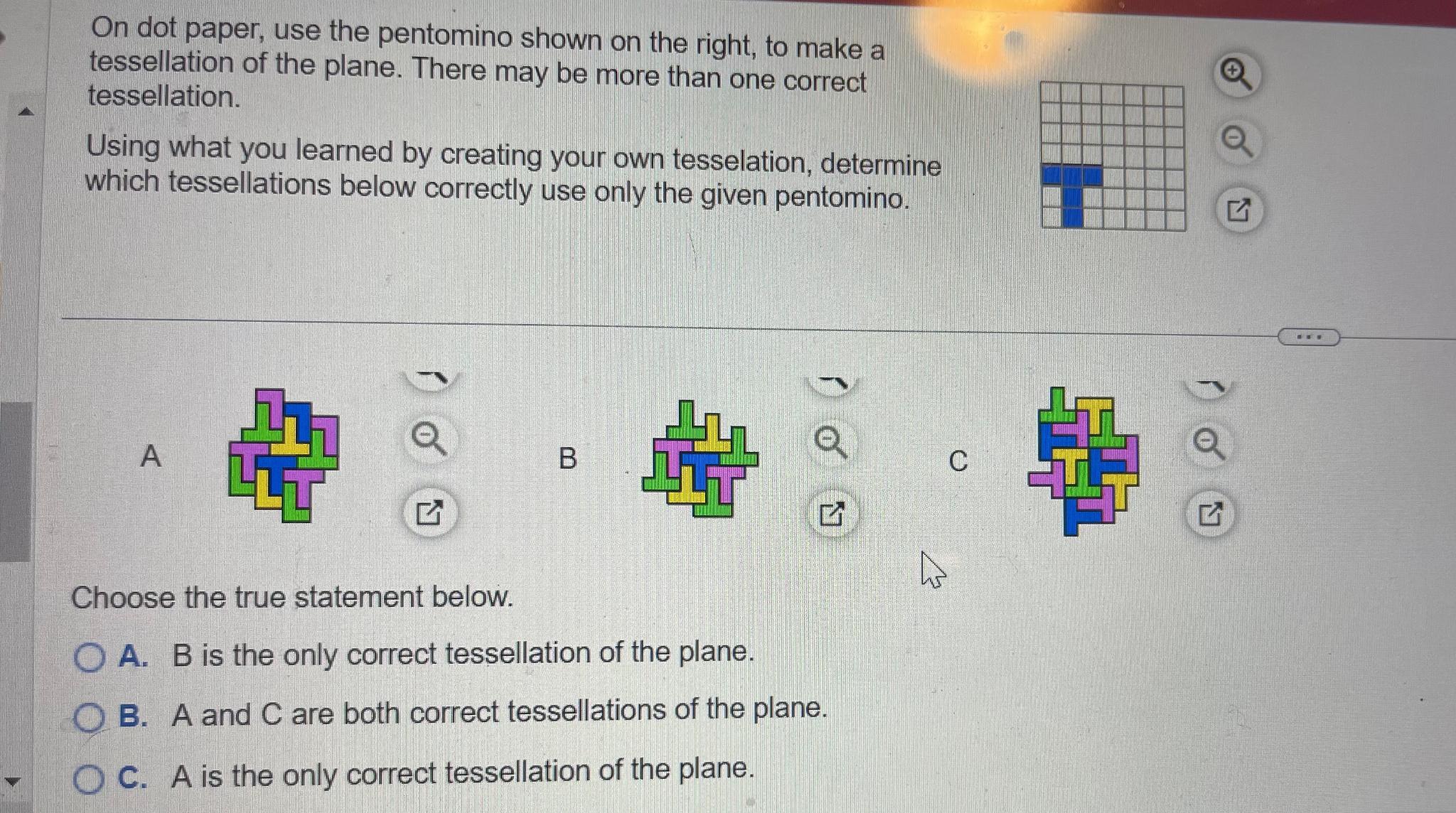 Solved On dot paper, use the pentomino shown on the right, | Chegg.com