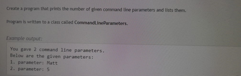 Solved Create a program that prints the number of given | Chegg.com