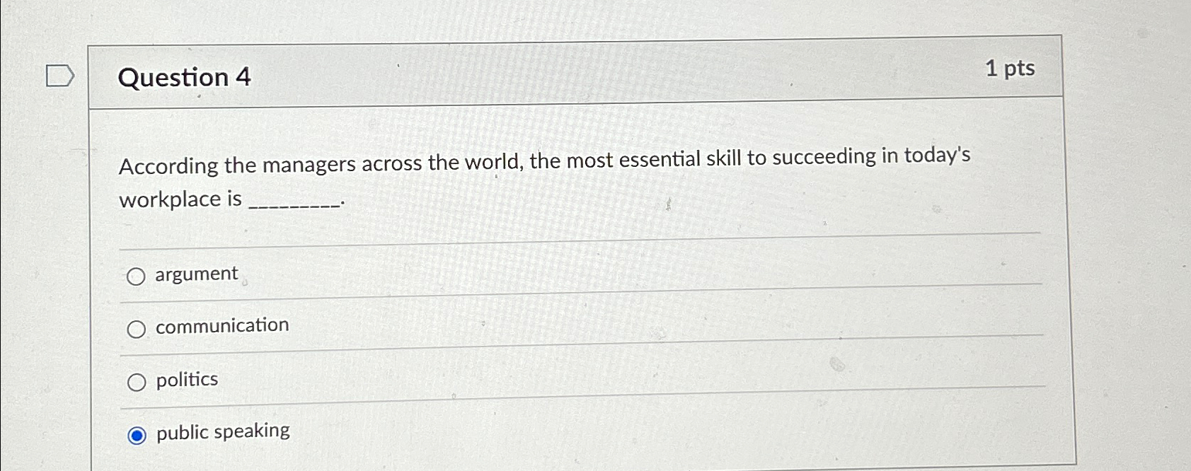 Solved Question 41 ﻿ptsAccording the managers across the | Chegg.com