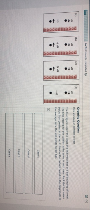 Solved 1 of 31 Concepts completed Ordering Question Click | Chegg.com