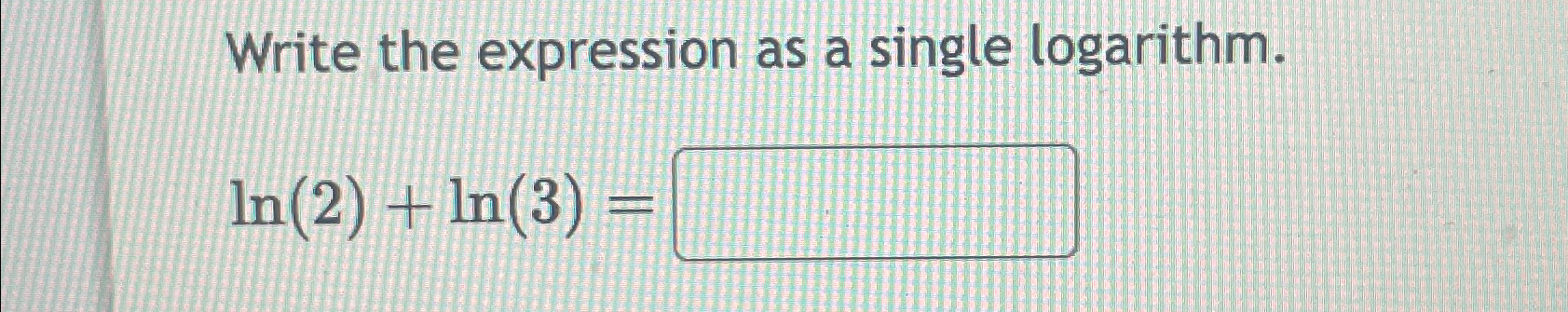 Solved Write the expression as a single | Chegg.com