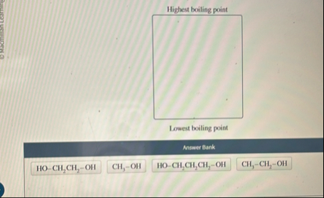 Solved Highest boiling pointLowest boiling pointAnwwer | Chegg.com
