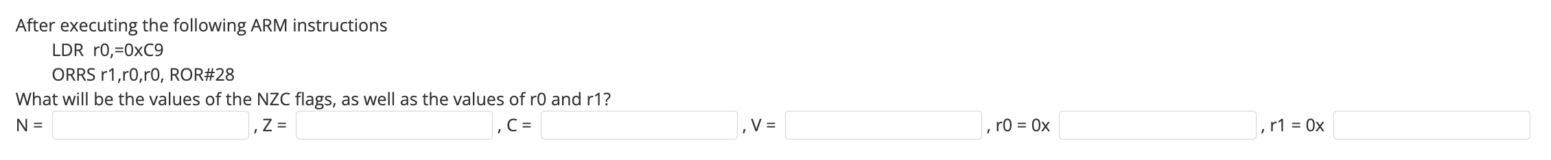 Solved After executing the following ARM instructionsLDR | Chegg.com