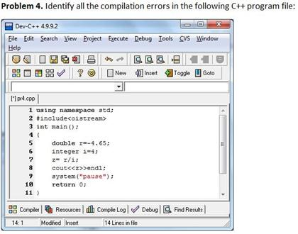 Solved Problem 1. Given the environment:double x=5.1;double | Chegg.com