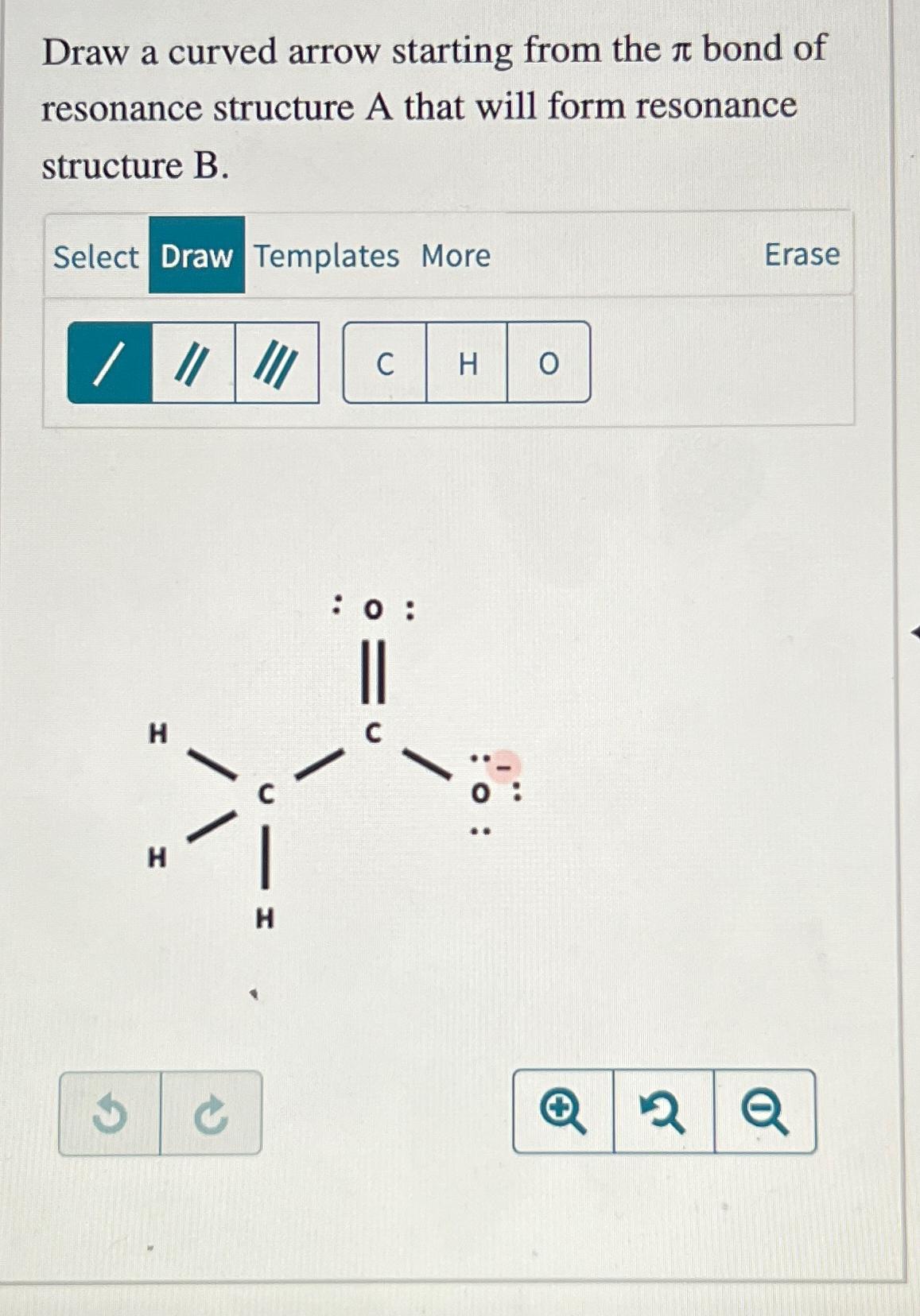 Solved Draw a curved arrow starting from the π ﻿bond of | Chegg.com