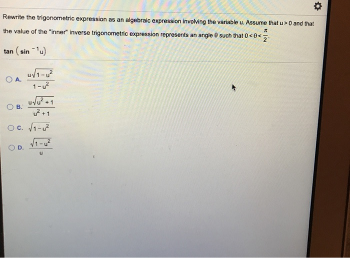 Solved and that Rewrite the trigonometric expression as an | Chegg.com
