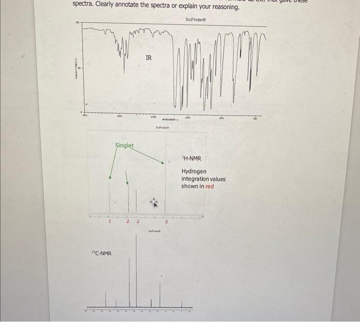 Solved Deduce The Structure Of The Compound With The