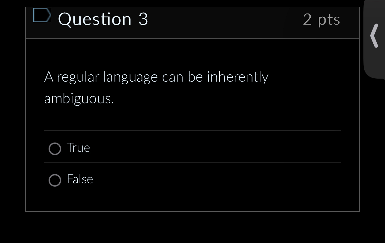 Solved Question 3A regular language can be | Chegg.com
