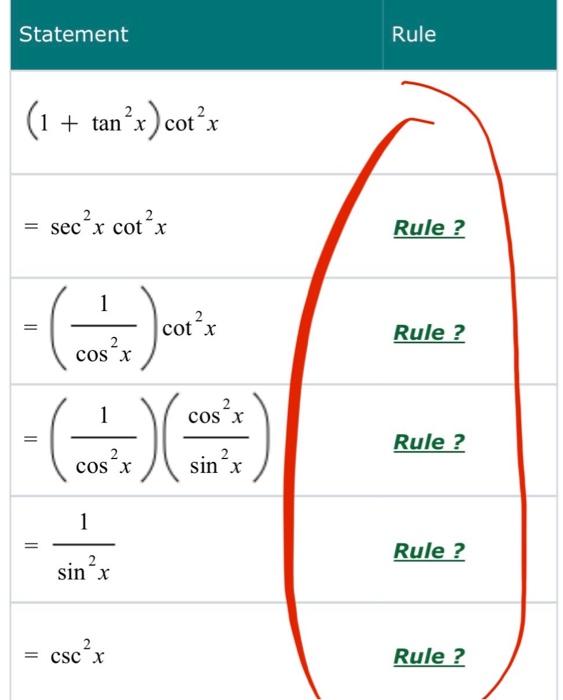 Solved The answer is only from the set of rules, no | Chegg.com