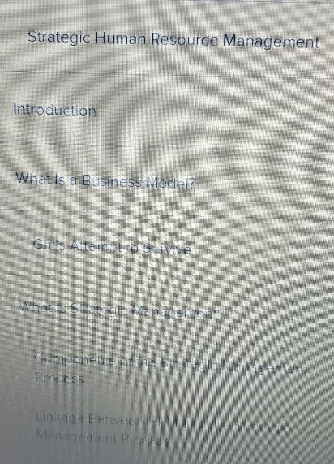 Solved Self-assessment exercise for chapter 2: Strategic | Chegg.com