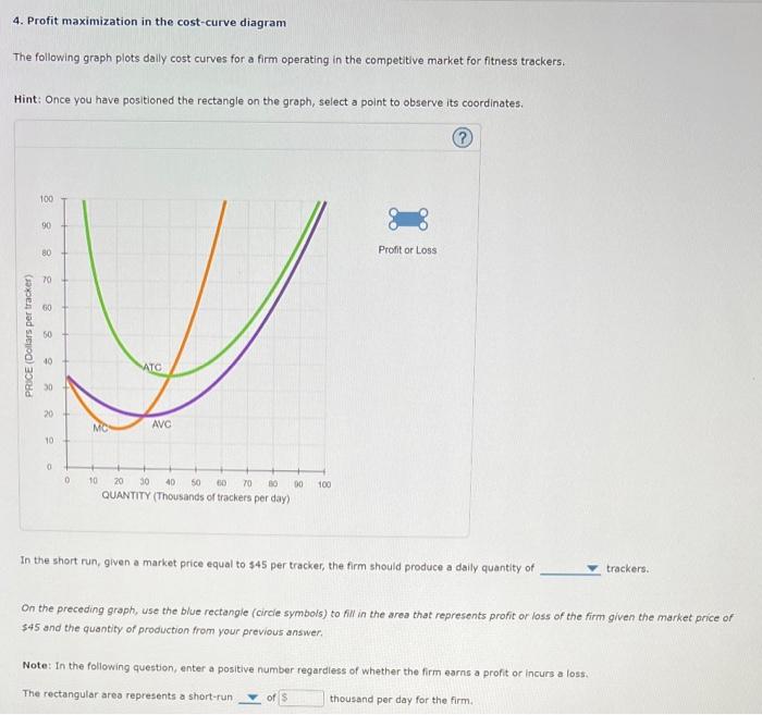Solved 4. Profit maximization in the cost-curve diagram The | Chegg.com