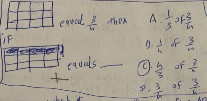 Solved earal 43 then A⋅31∘43 B. 41 of n3 equals (C). 34 of | Chegg.com