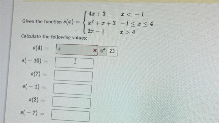 Solved Given the function f(x)=7x+2, find and simplify the | Chegg.com