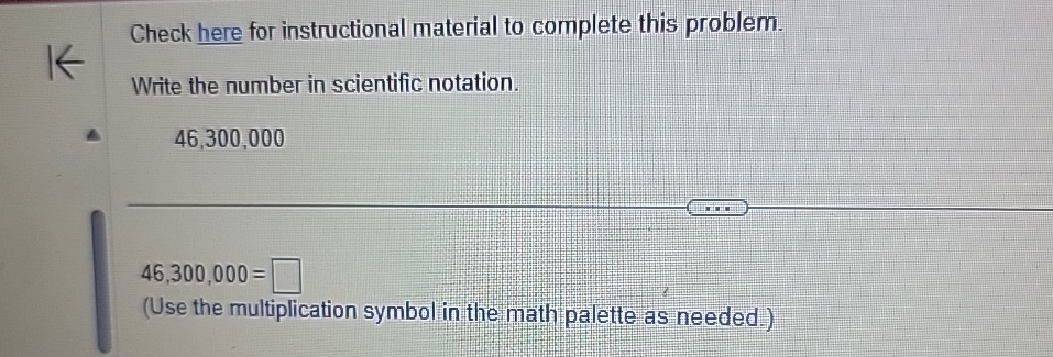 Solved Check here for instructional material to complete | Chegg.com