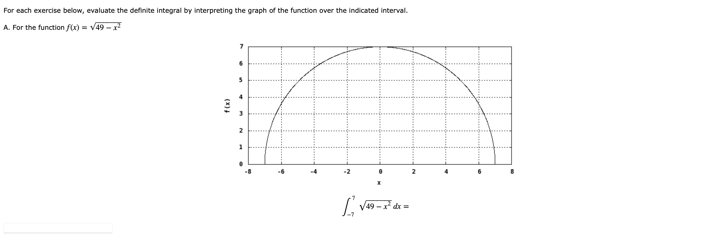 Solved For each exercise below, evaluate the definite | Chegg.com