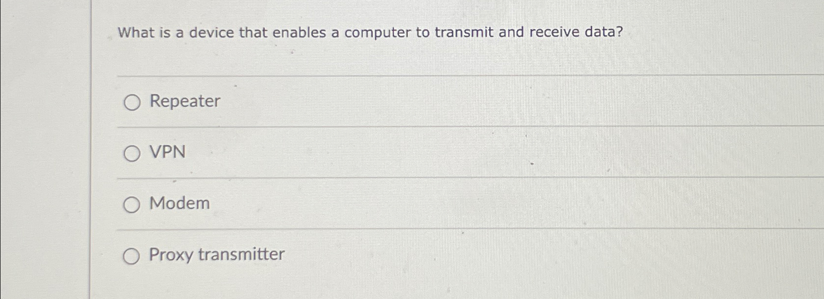 Solved What is a device that enables a computer to transmit | Chegg.com