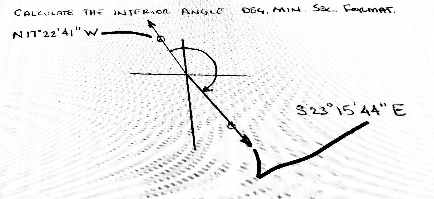 Solved Calculate the interion anc,le DEc. Min. SEL. Format. | Chegg.com