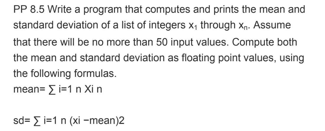 Solved java Write a class called Statistics which only | Chegg.com