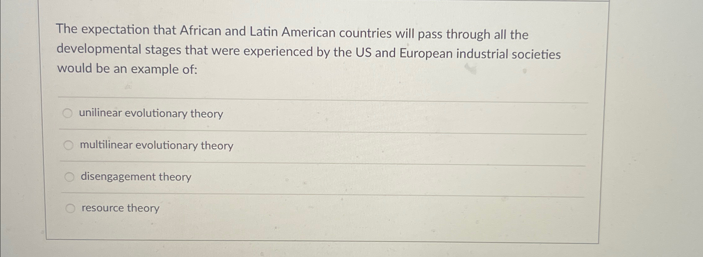 Solved The expectation that African and Latin American | Chegg.com