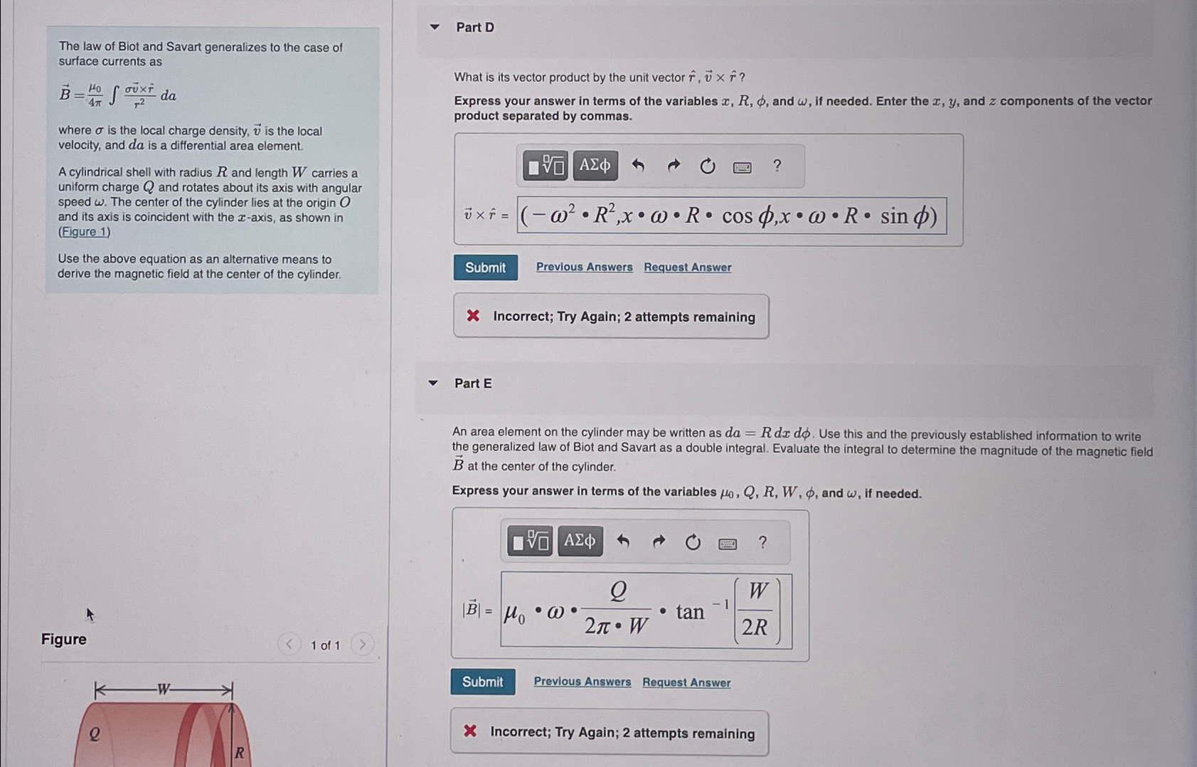 Solved The law of Biot and Savart generalizes to the case of | Chegg.com