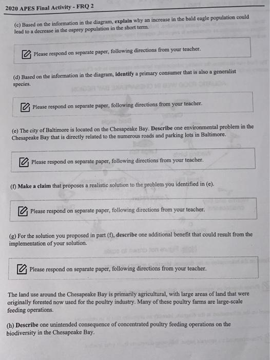 Solved AP AP 1.11,3-1, 2, 5.2 5.10 2020 APES Final Activity | Chegg.com