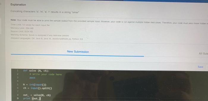Solved ion 1 Concatenate Characters You Are Given N Chegg