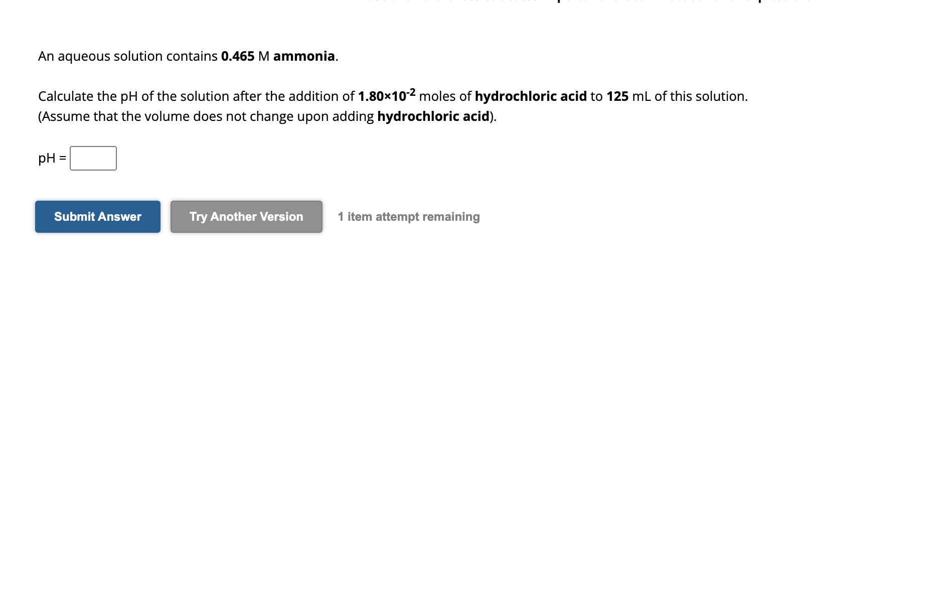 Solved An aqueous solution contains 0.465M | Chegg.com