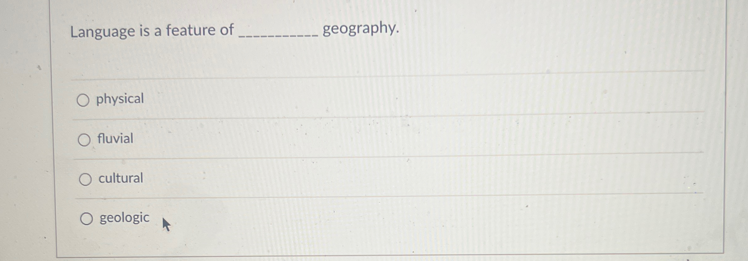 Solved Language is a feature of | Chegg.com