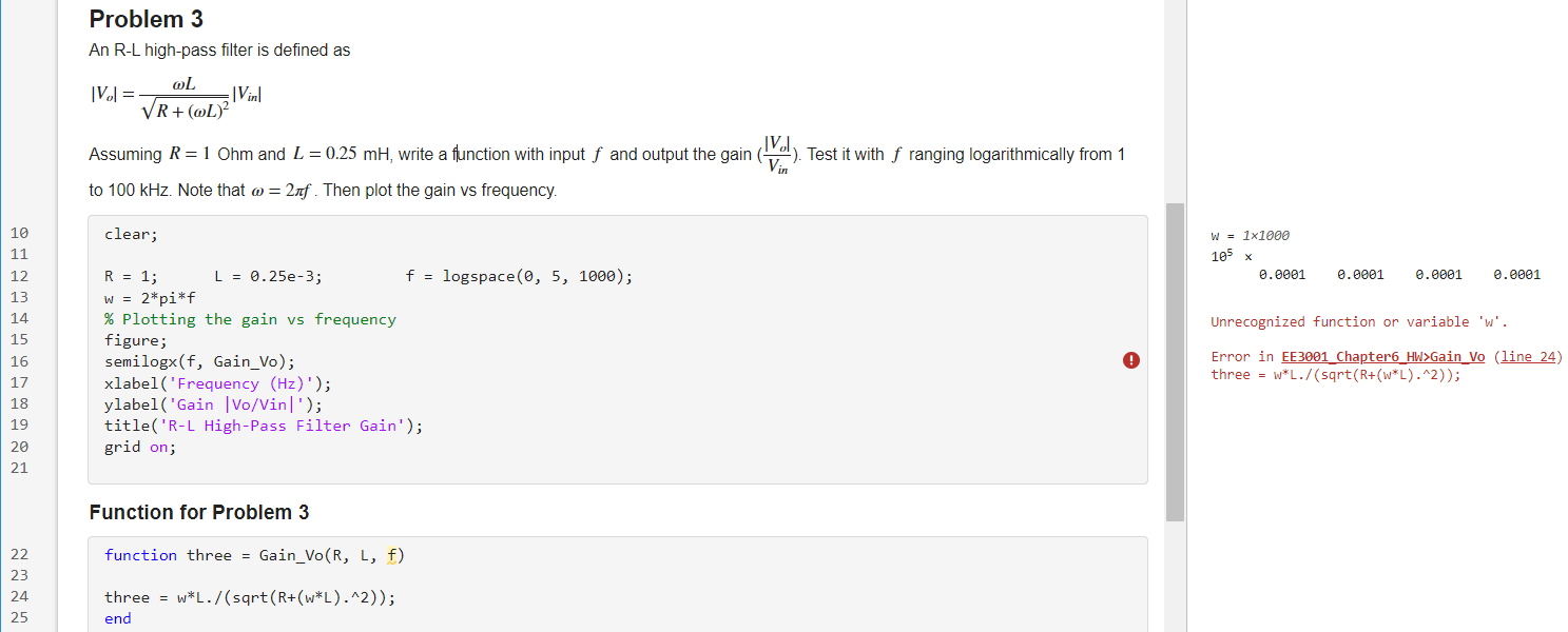Solved MATLAB TROUBLE and I need helpI'm trying to coplete | Chegg.com